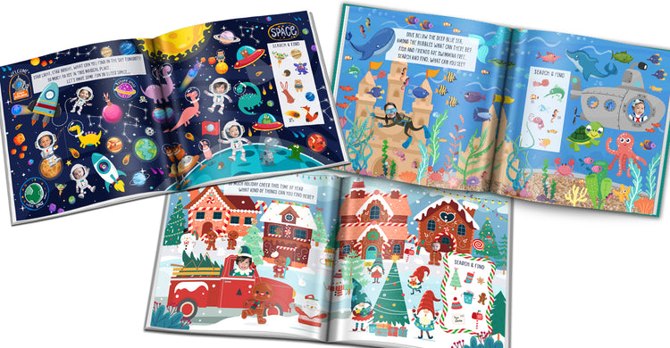 NEW! Bonus pages in every personalized story book, custom with multipl ...