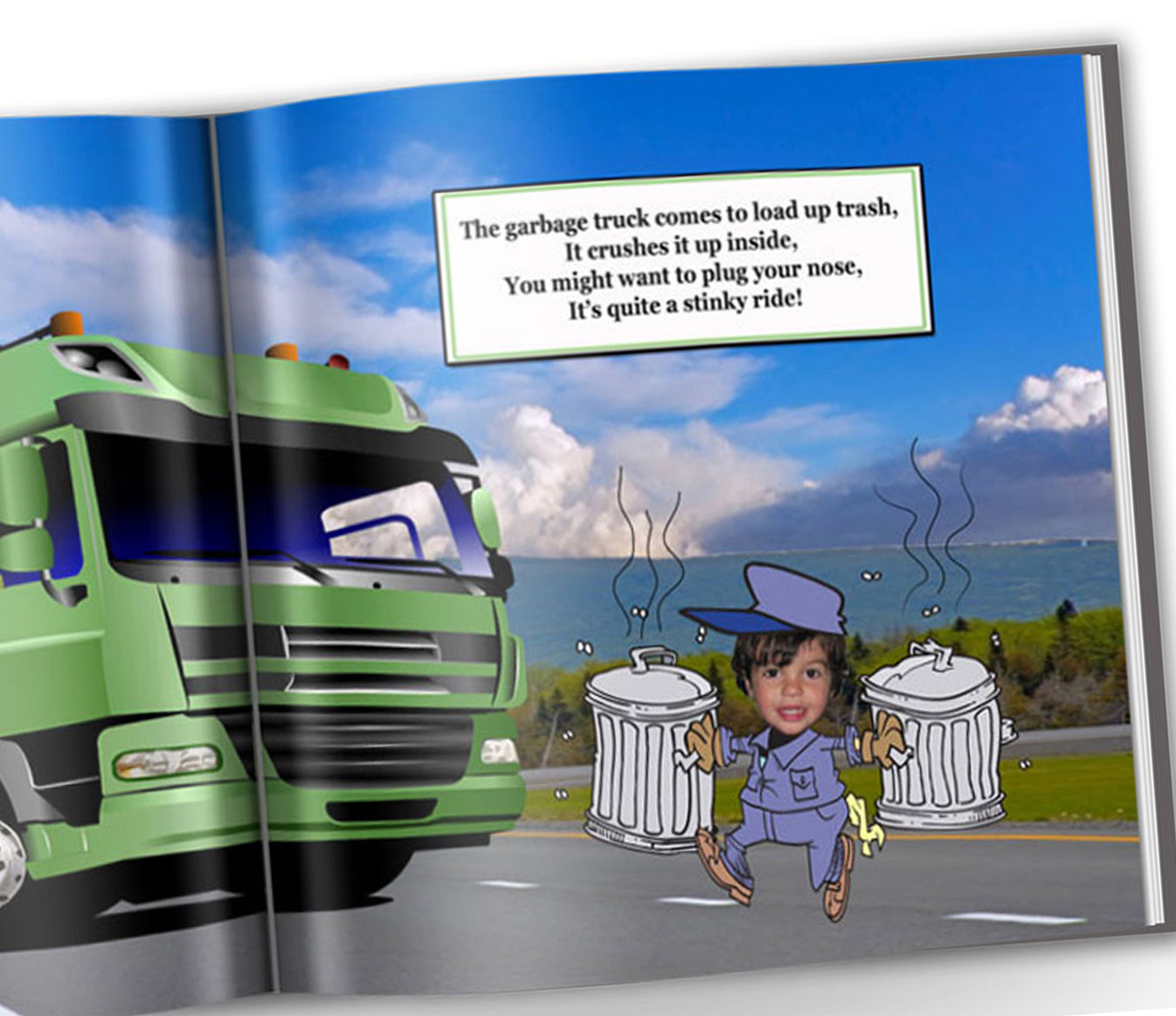Personalized Truck Book for Boys, with photo face and name – My Custom ...