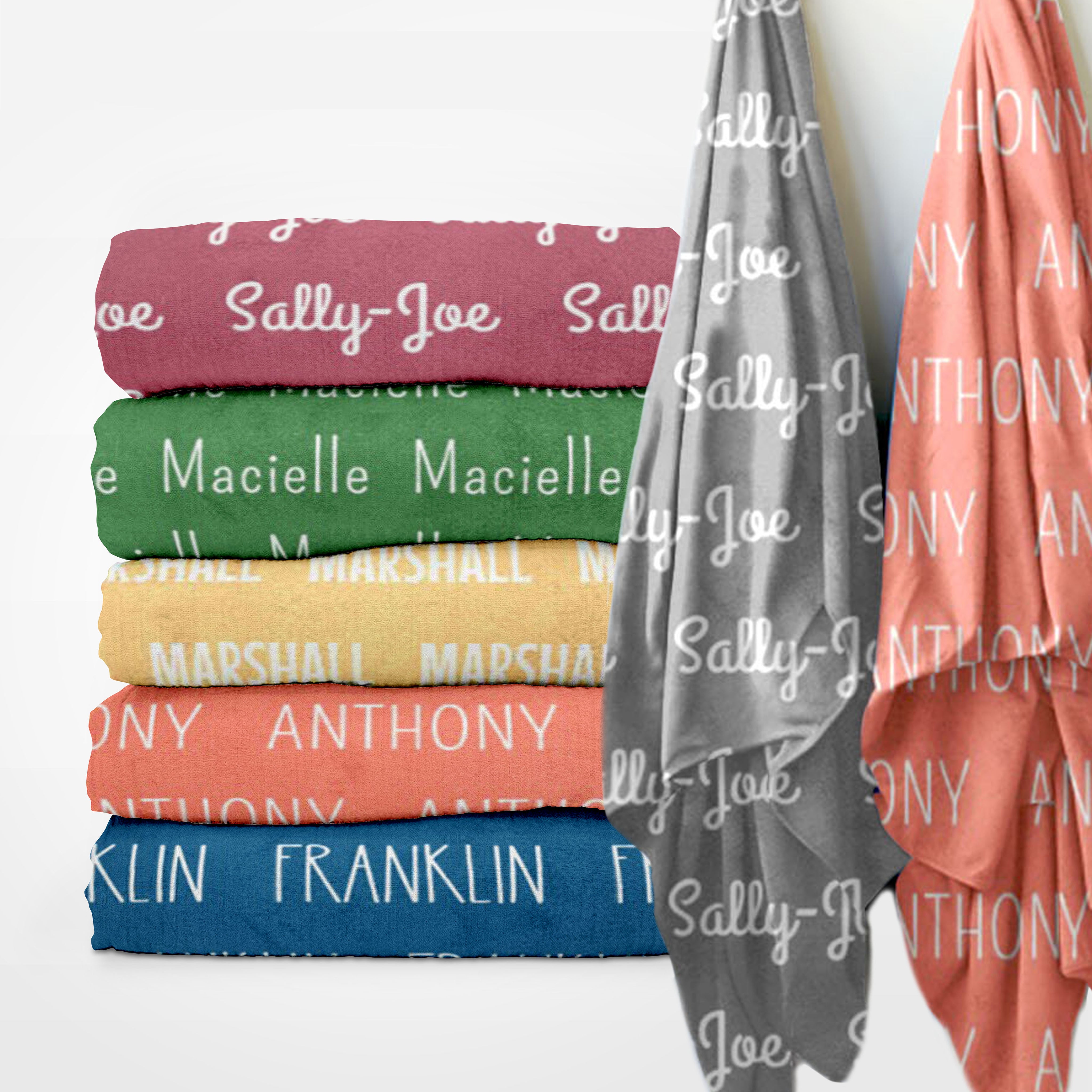Customizable Blanket - Personalized name blanket - custom name blanket ...