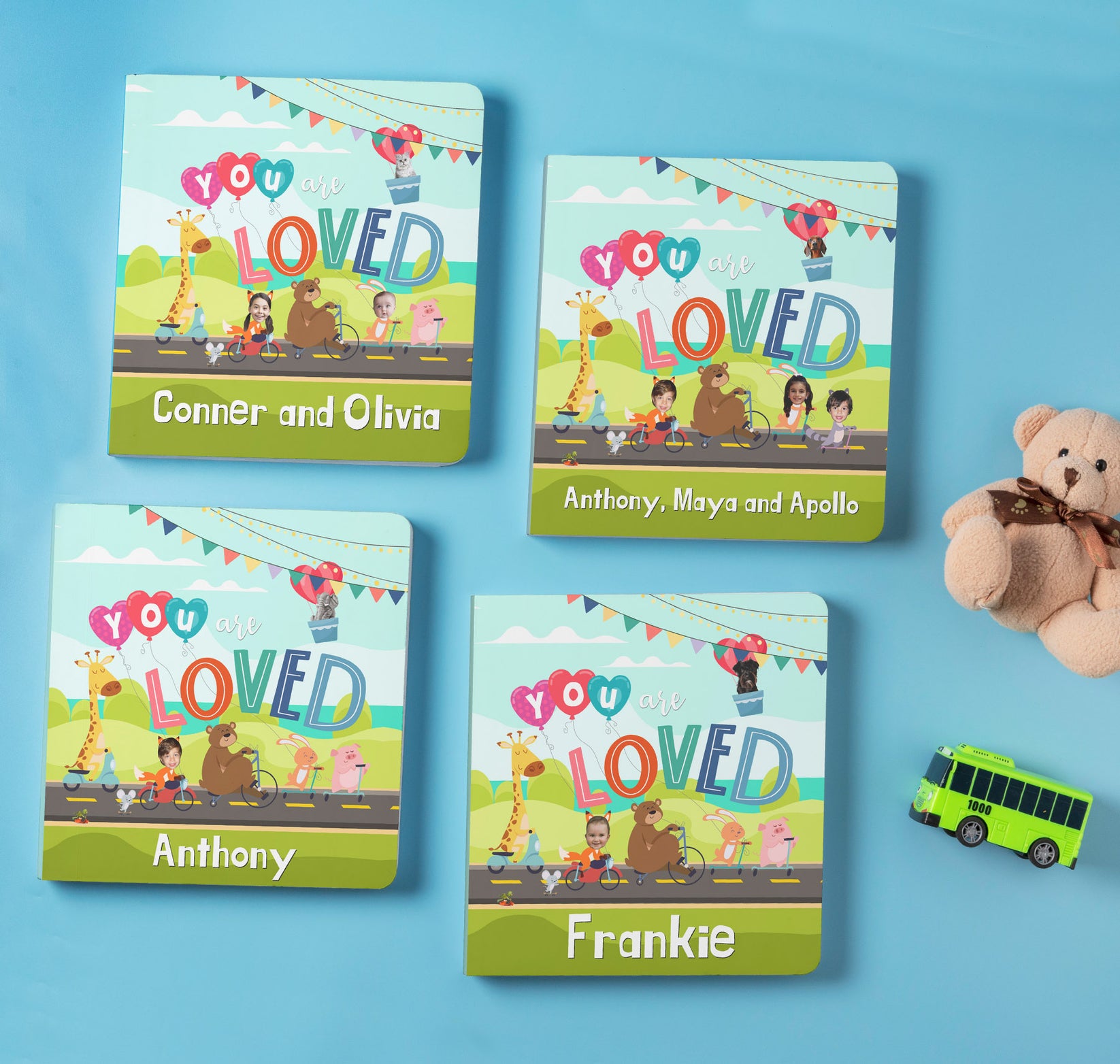 Personalized Book for multiple children with photos and pet or toy – My ...