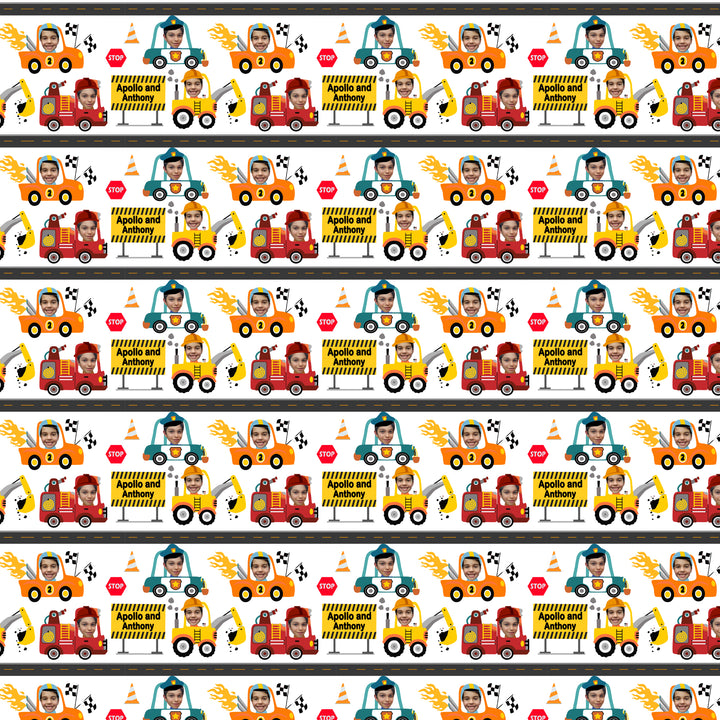 Personalized Family Christmas Gift Wrap - Custom Face wrapping paper ...